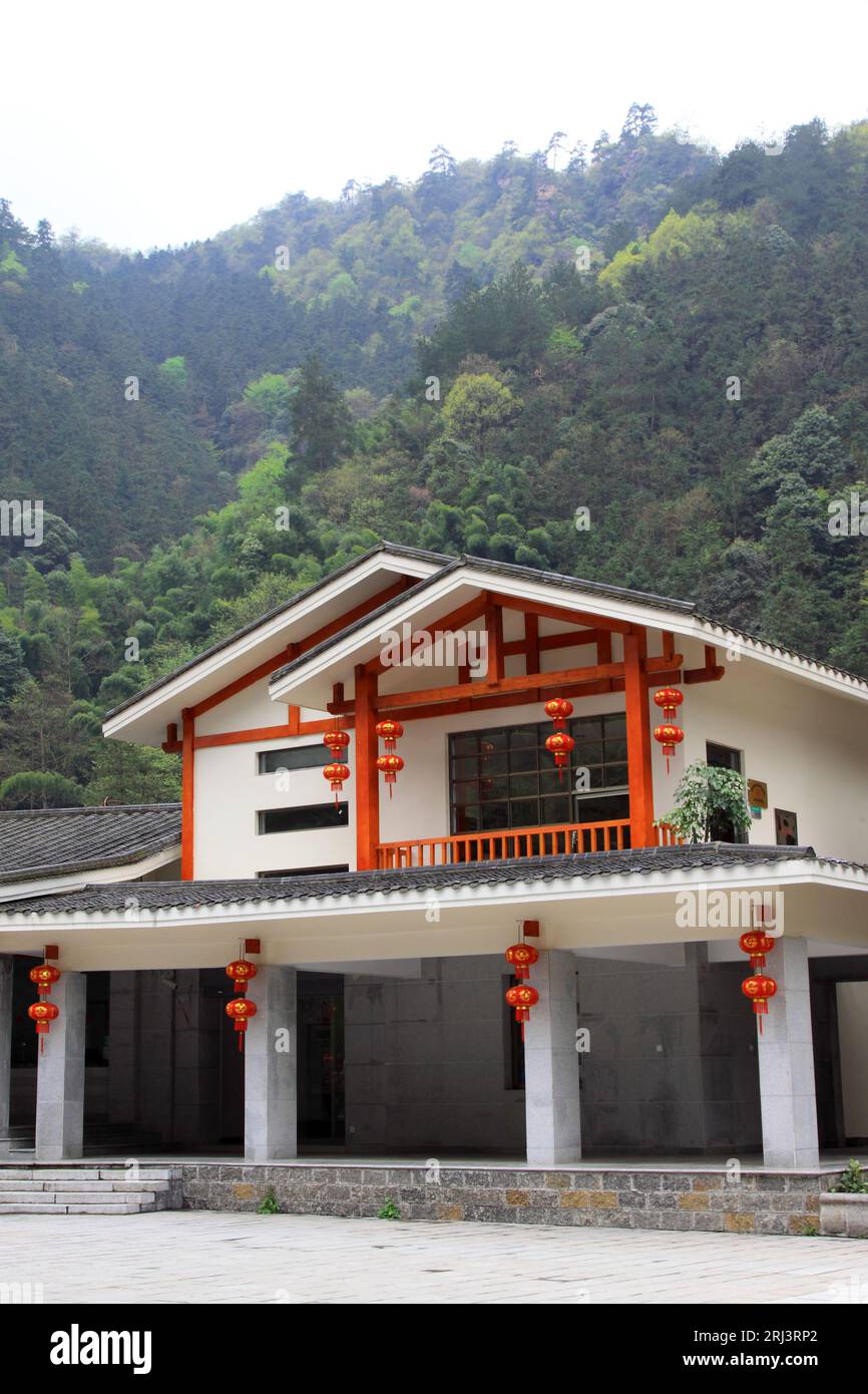 antique building, Golden Whip brook scenery in Zhangjiajie National ...