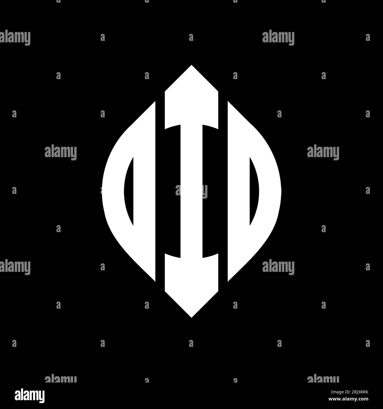 OIO circle letter logo design with circle and ellipse shape. OIO ...