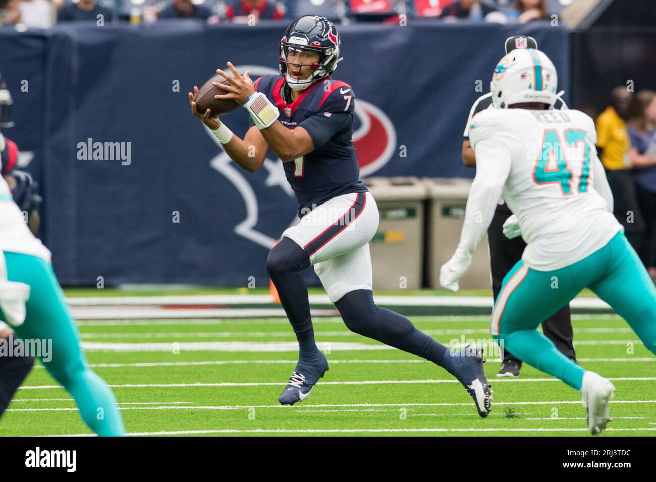 August 19, 2023: Houston Texans quarterback C.J. Stroud (7) takes ...