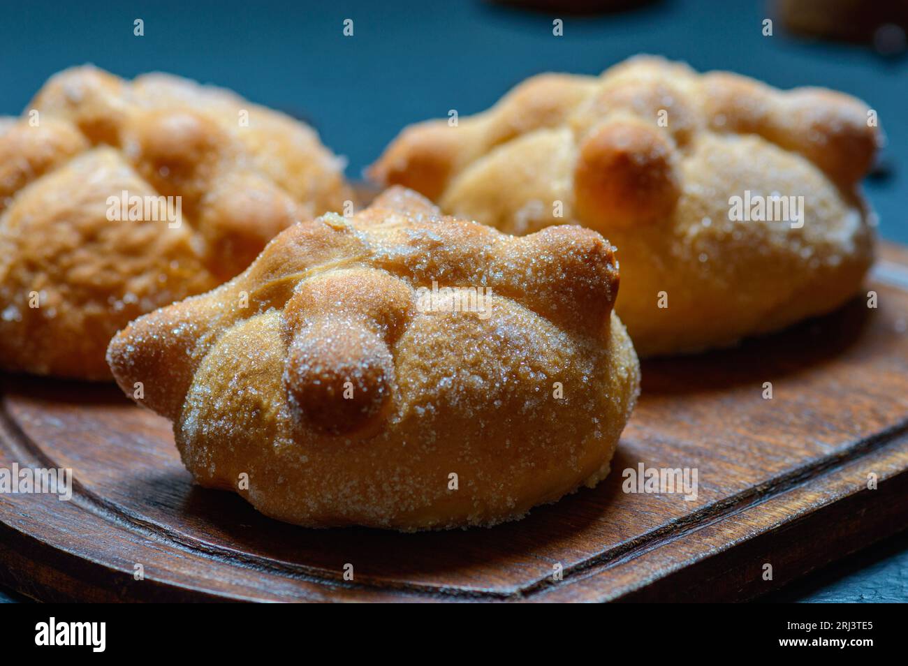 Traditional Mexican Pan de Muerto. Bread of the Dead Made for Day of ...