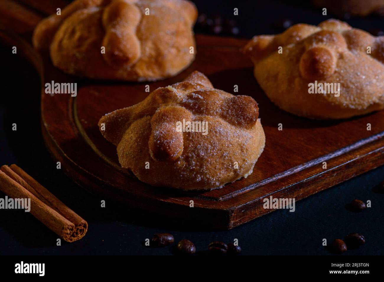 Traditional Mexican Pan de Muerto. Bread of the Dead Made for Day of ...