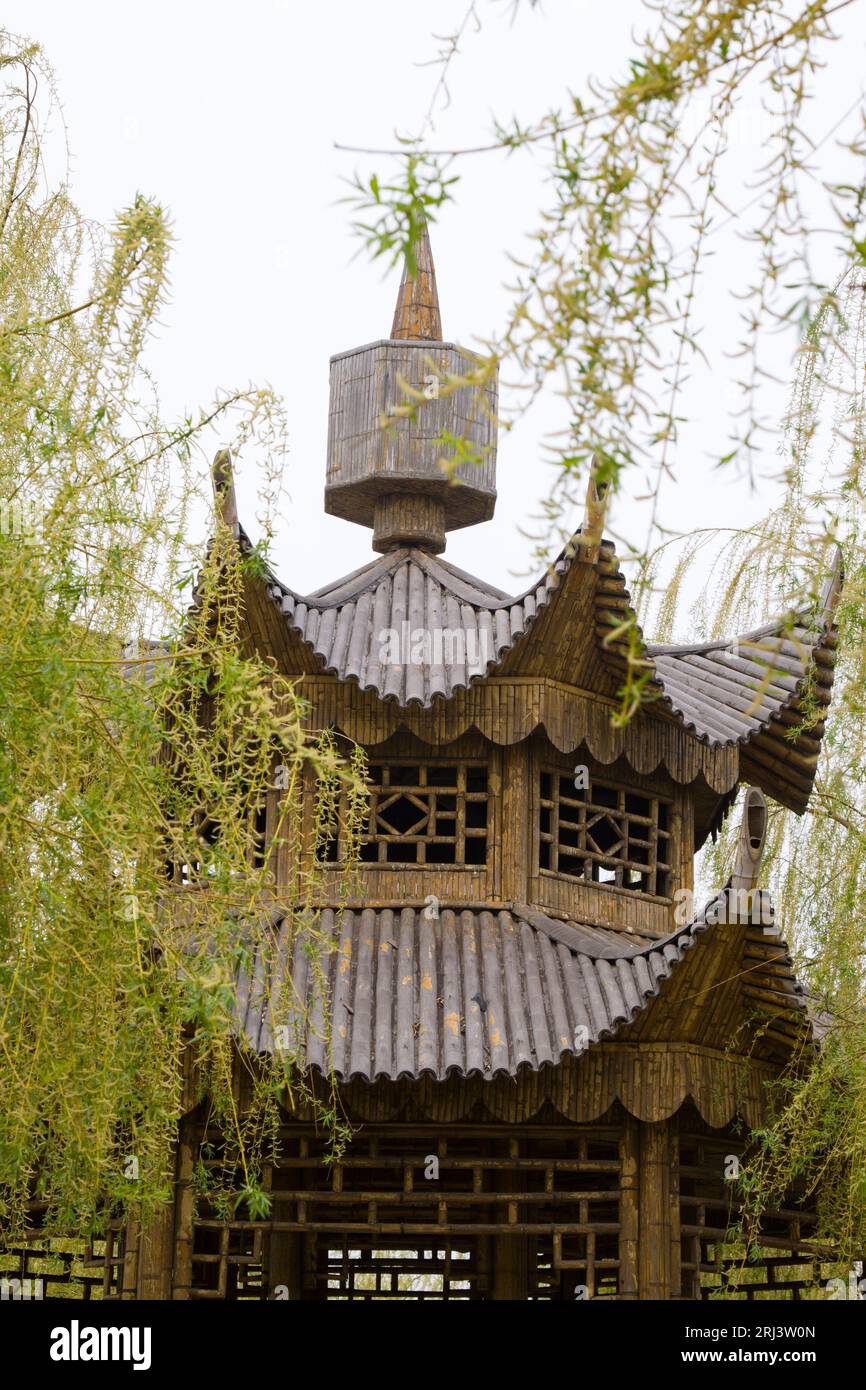 Bamboo Pavilion in a Forest Park in Luan County, Hebei Province, China ...