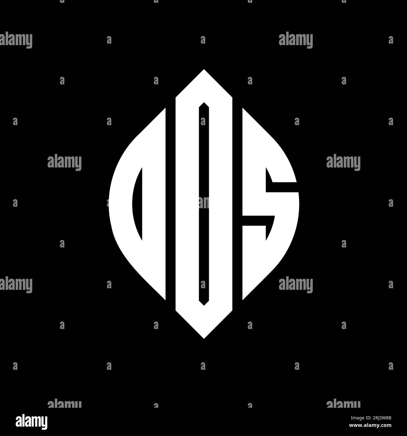 ODS circle letter logo design with circle and ellipse shape. ODS ...