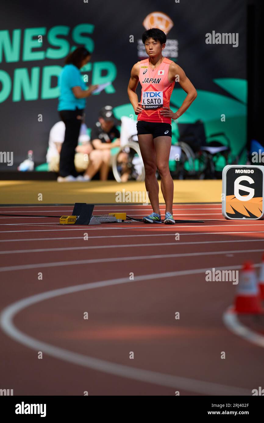 Budapest, Hungary. 20th Aug, 2023. Kentaro Sato (JPN) Athletics : World ...