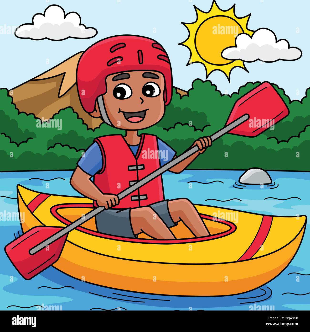 Kayaker Clipart