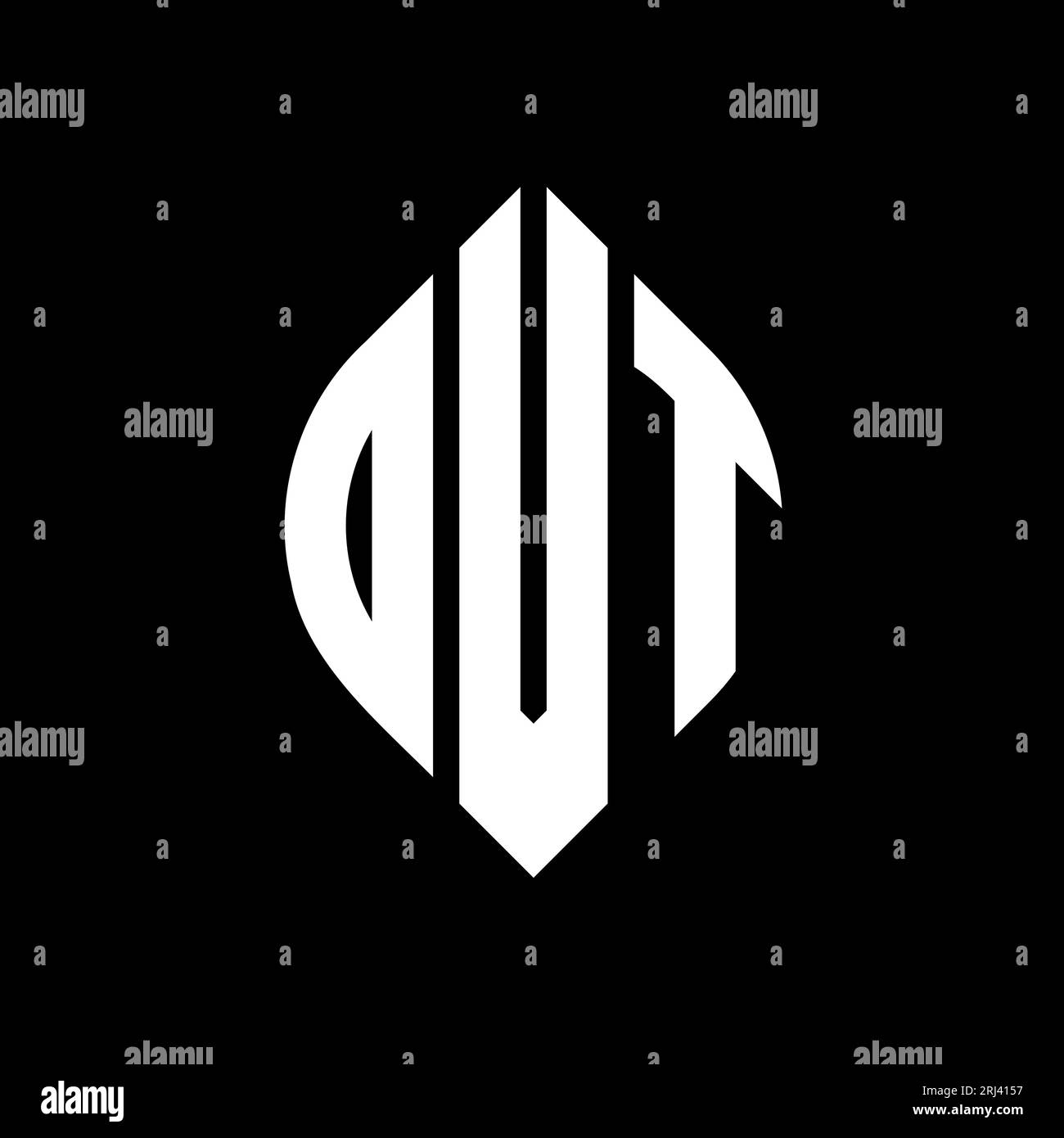 OVT circle letter logo design with circle and ellipse shape. OVT ...