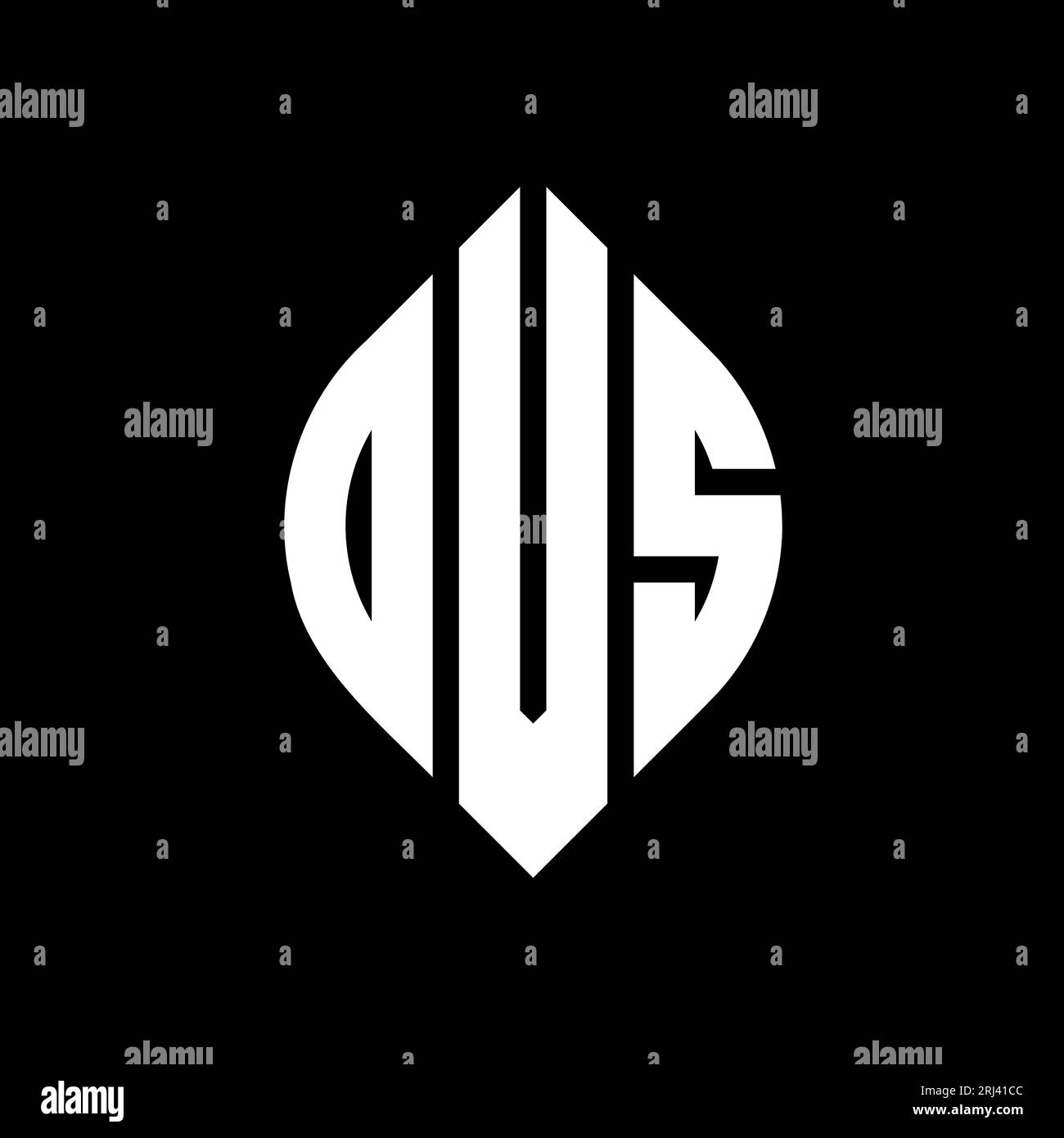 OVS circle letter logo design with circle and ellipse shape. OVS ...