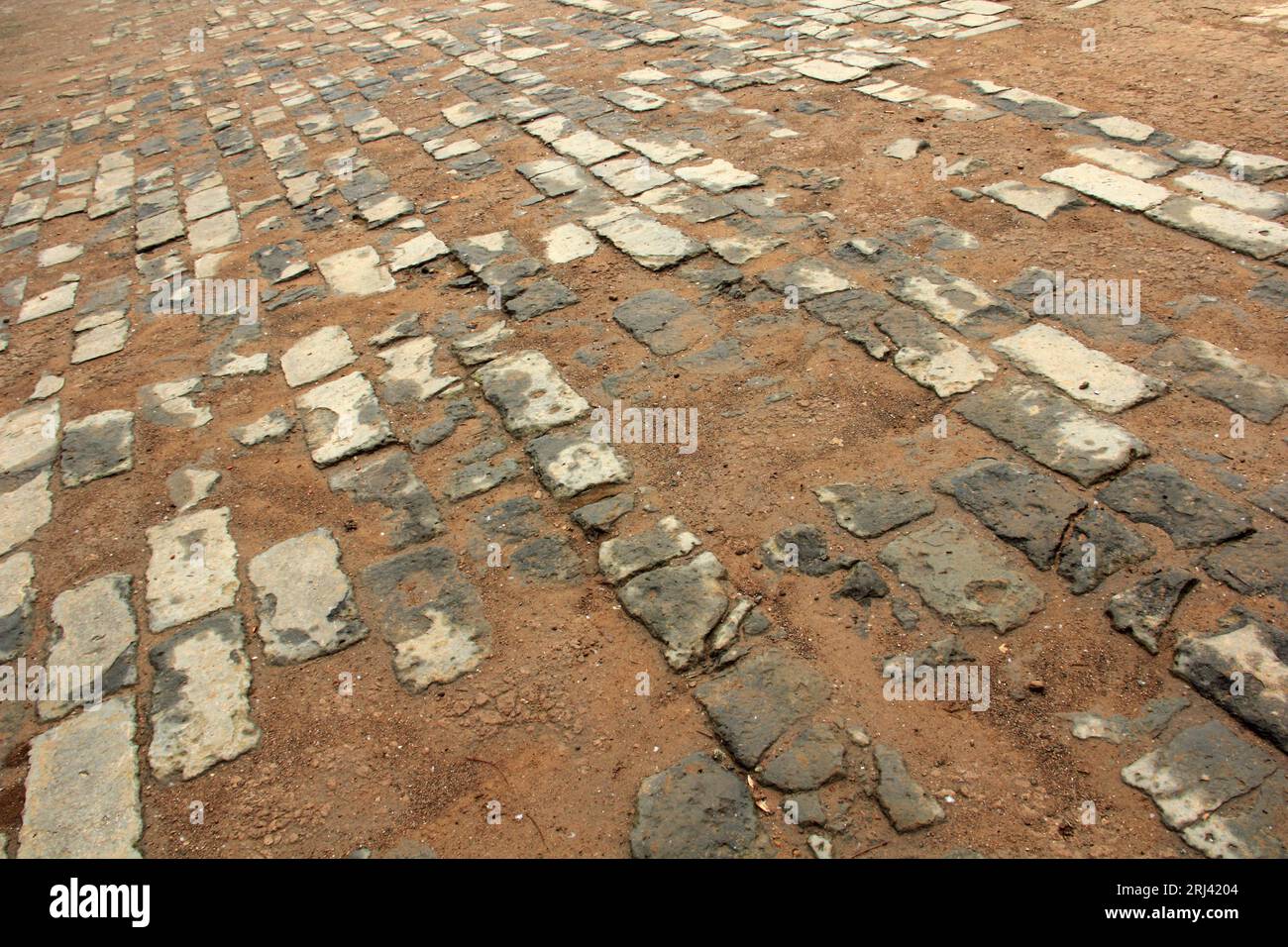 brick paved ground ancient chinese architecture Stock Photo - Alamy