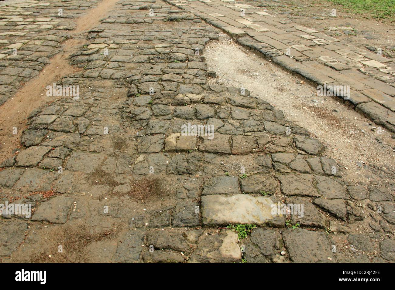 brick paved ground ancient chinese architecture Stock Photo - Alamy