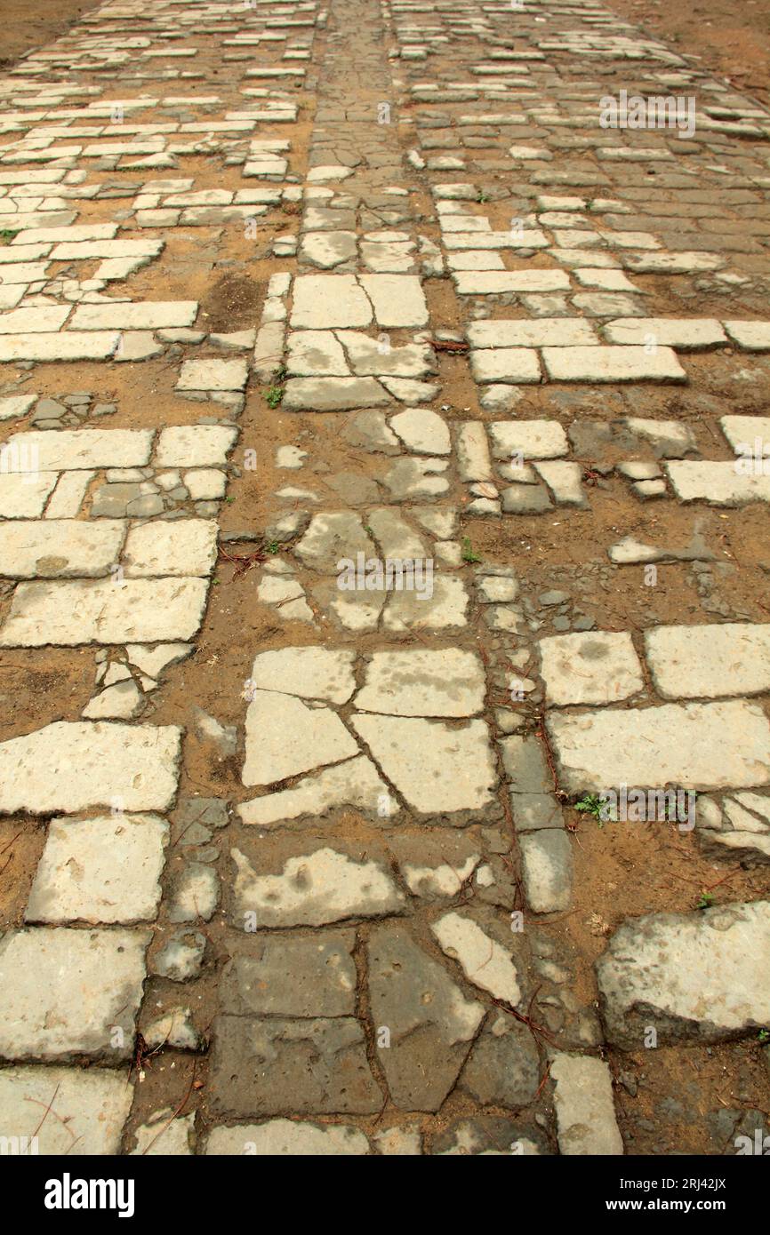 brick paved ground ancient chinese architecture Stock Photo - Alamy