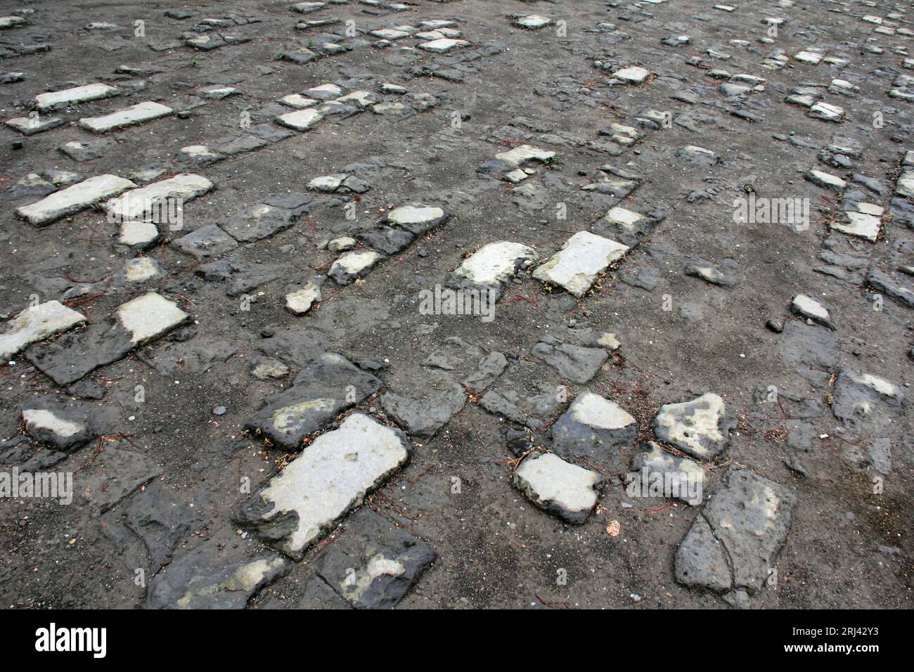 brick paved ground ancient chinese architecture Stock Photo - Alamy