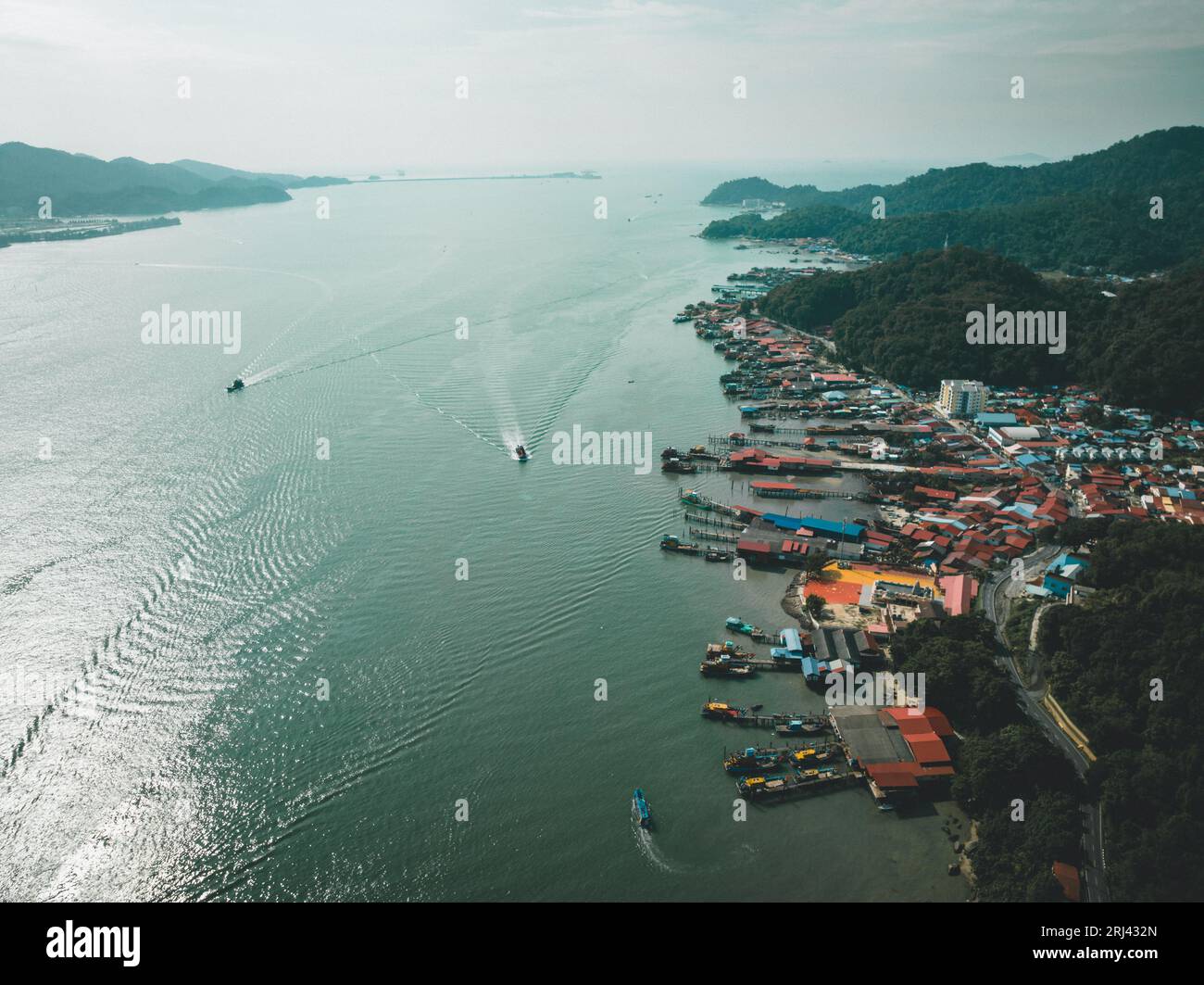 Aerial shot of Pangkor Island in Perak, Malaysia Stock Photo - Alamy