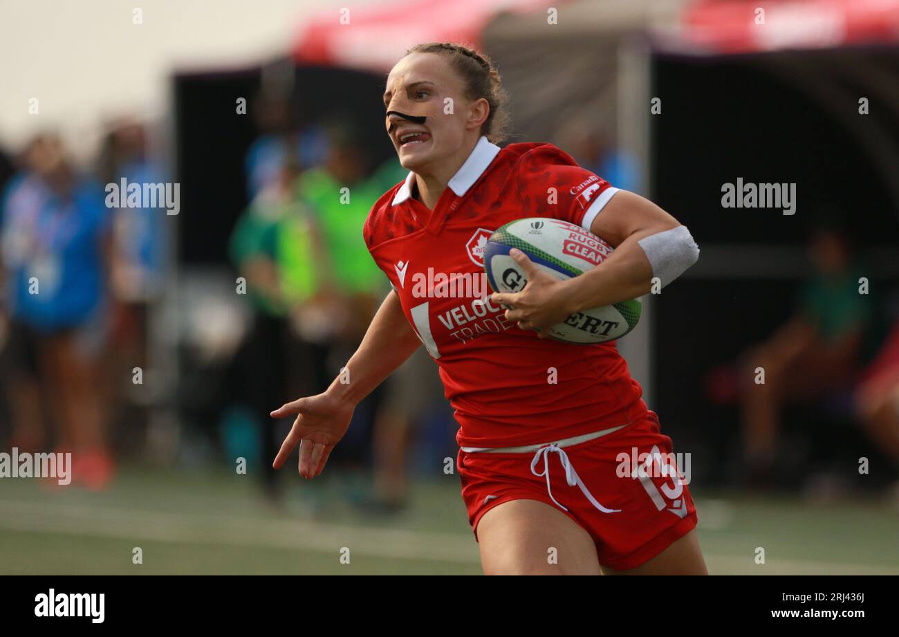 Langford, Can. 20th Aug, 2023. Team Canada's Krissy Scurfield runs in ...