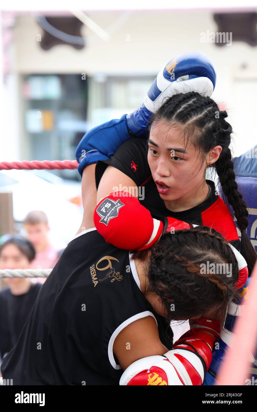 Muay Thai: Girl Power Stock Photo - Alamy