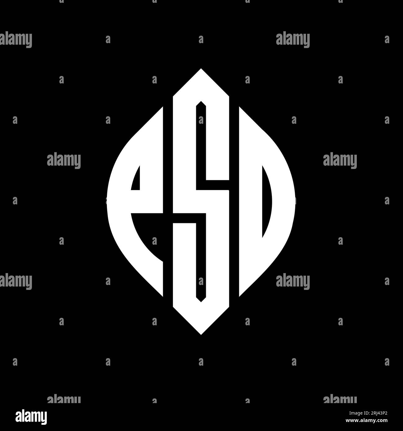 PSD circle letter logo design with circle and ellipse shape. PSD ...