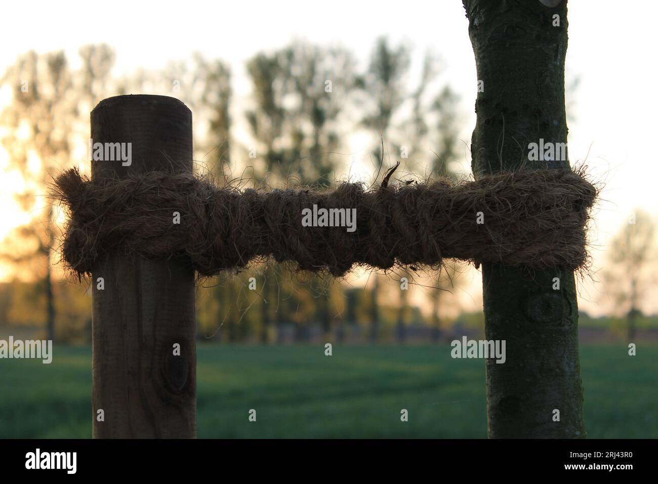 Heavy rope fence hi-res stock photography and images - Alamy
