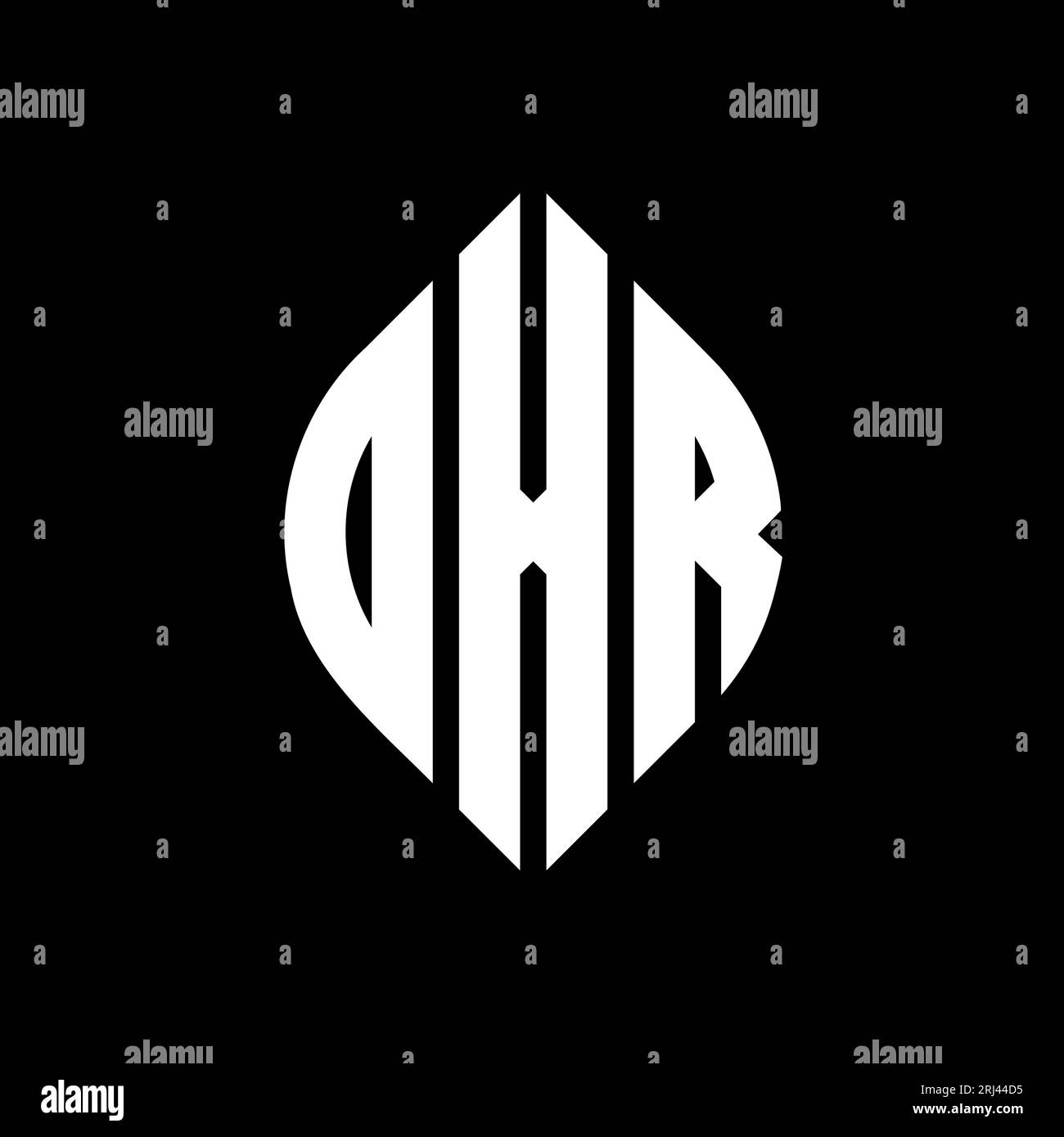OXR circle letter logo design with circle and ellipse shape. OXR ...