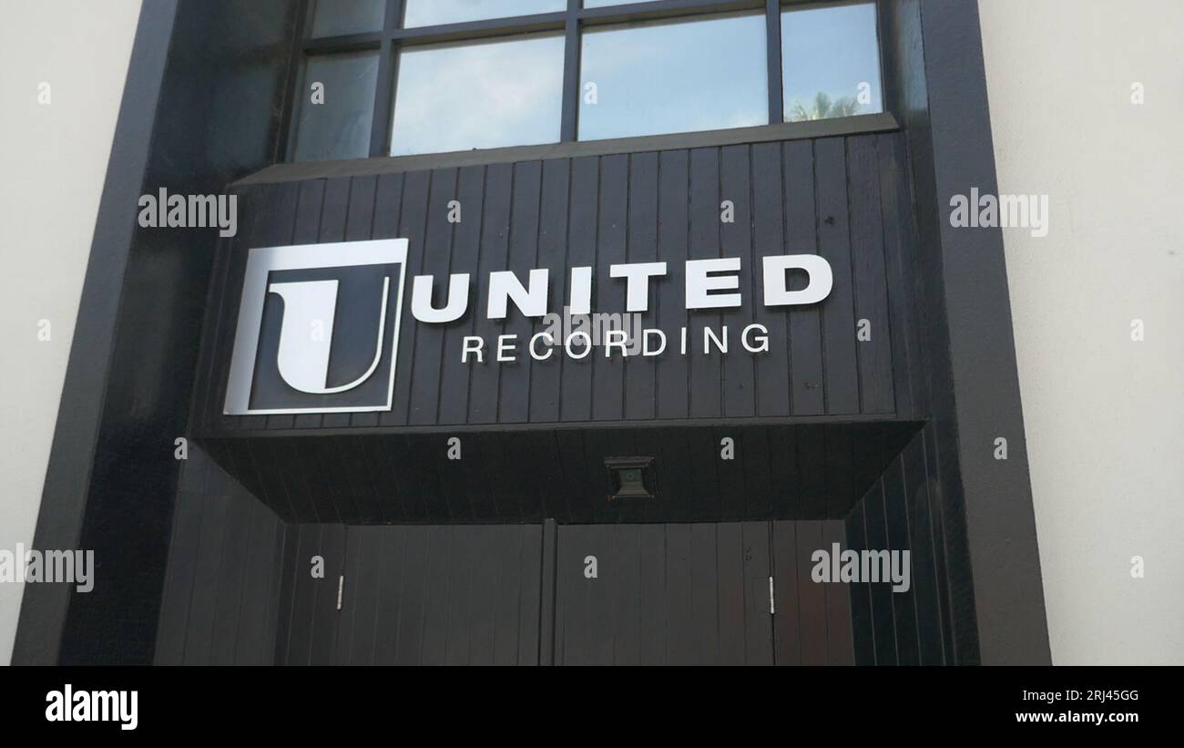 Los Angeles, California, USA 21st July 2023 United Recording Studio ...