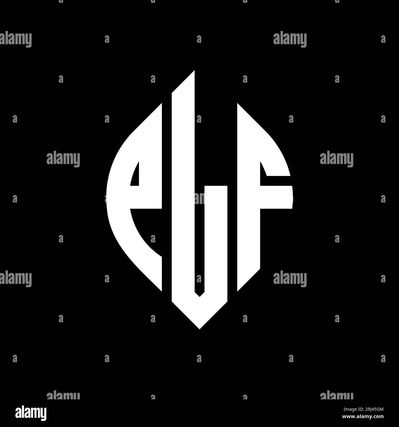 PKF circle letter logo design with circle and ellipse shape. PKF ellipse letters with ...