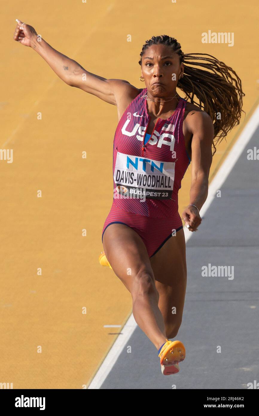 Budapest, Hungary. 20th Aug, 2023. Tara Davis-Woodhall of the United ...