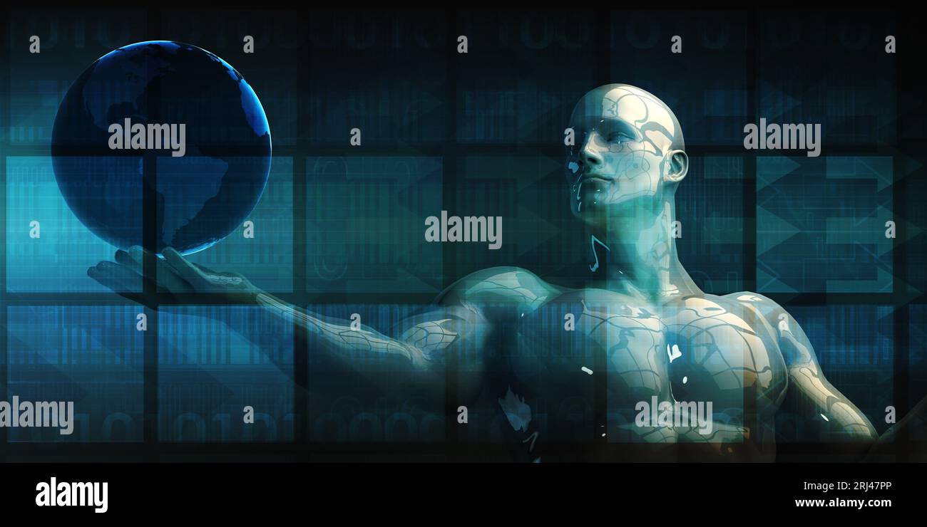 Science Technology and Innovation Design System as Concept Stock Photo ...