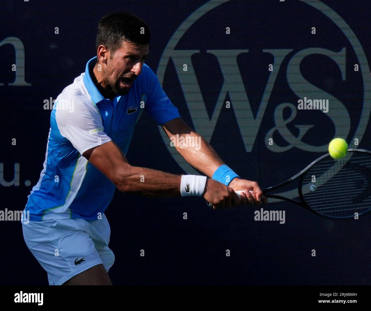 August 20, 2023: Novak Djokovic (SRB) defeated Carlos Alcaraz (ESP) 6-7 ...