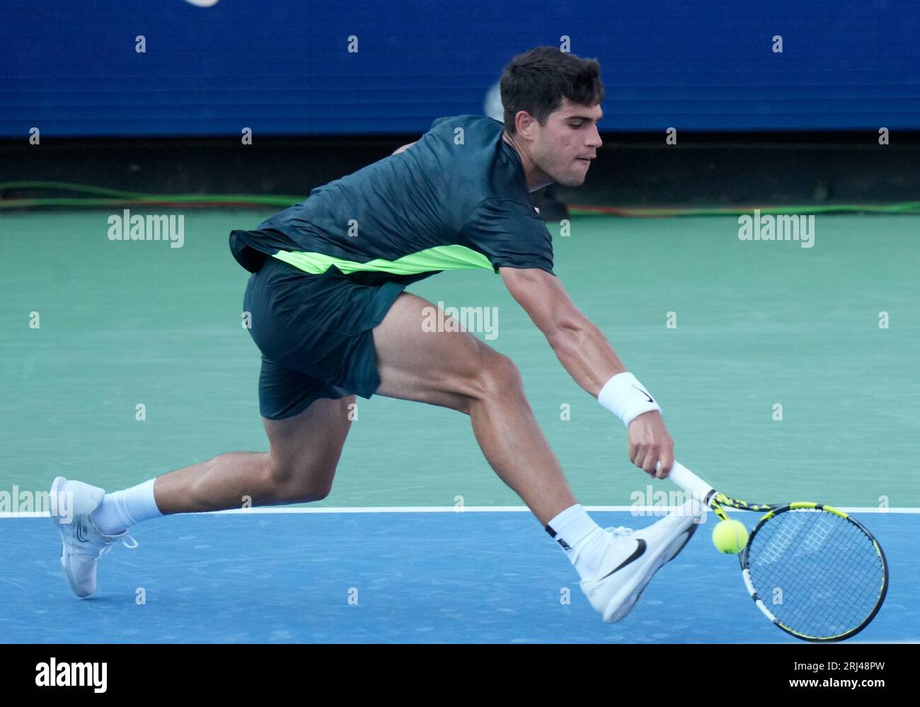 August 20, 2023: Carlos Alcaraz (ESP) loses to Novak Djokovic (SRB), 6 ...