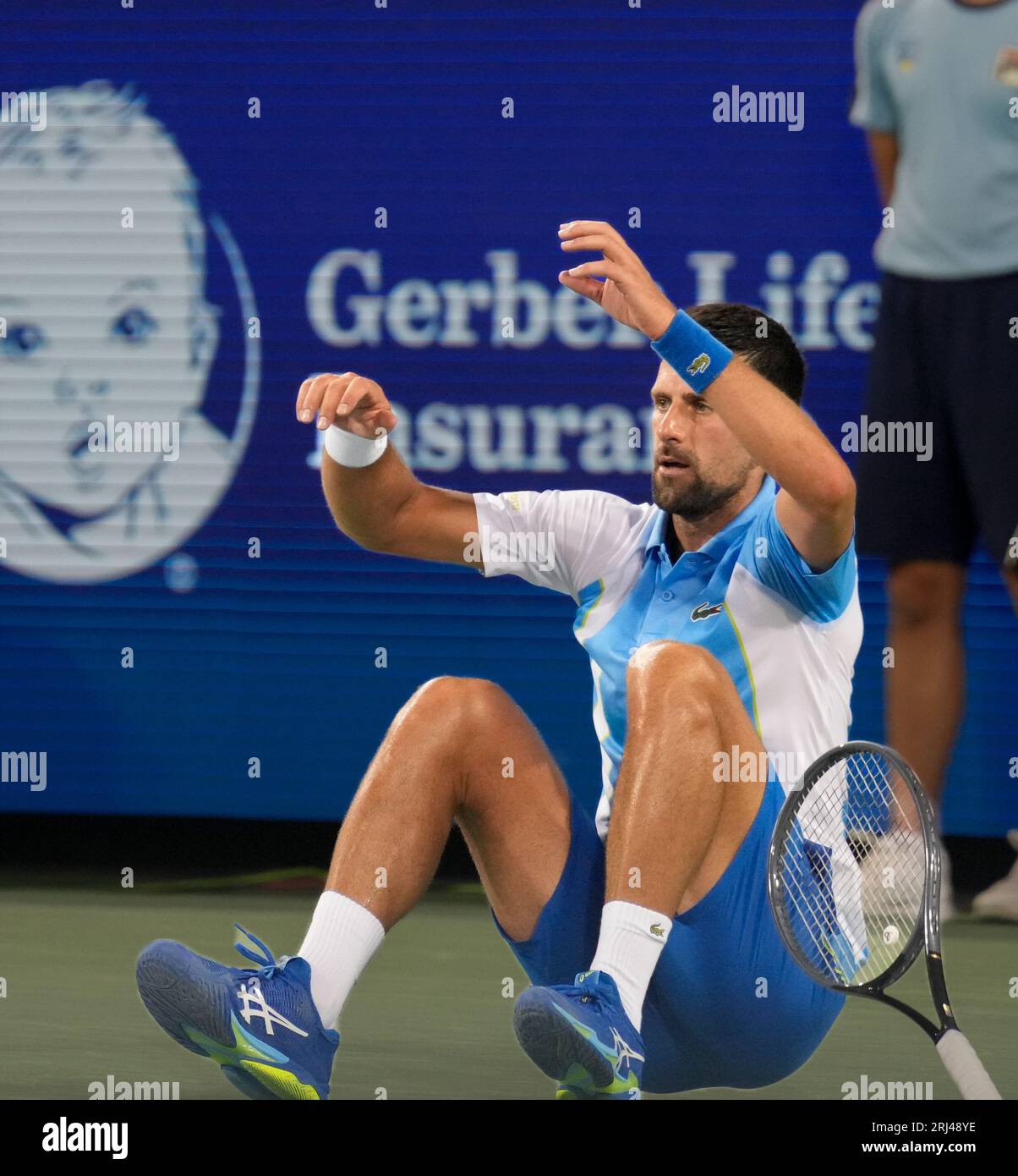 August 20, 2023: Novak Djokovic (SRB) defeated Carlos Alcaraz (ESP) 6-7 ...