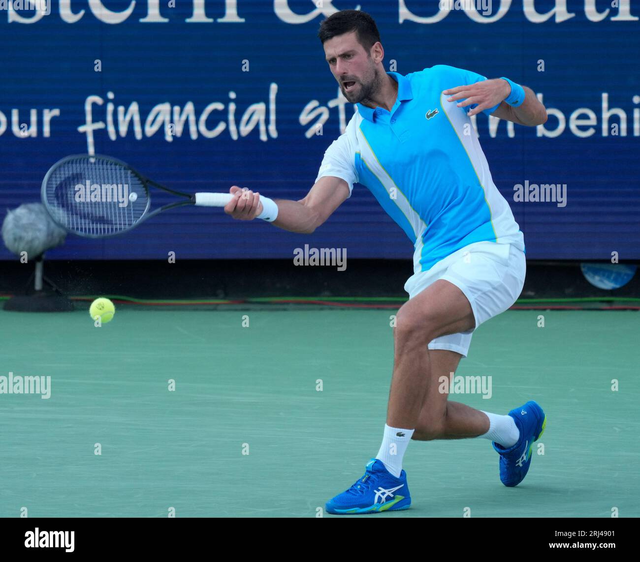 August 20, 2023: Novak Djokovic (SRB) defeated Carlos Alcaraz (ESP) 6-7 ...