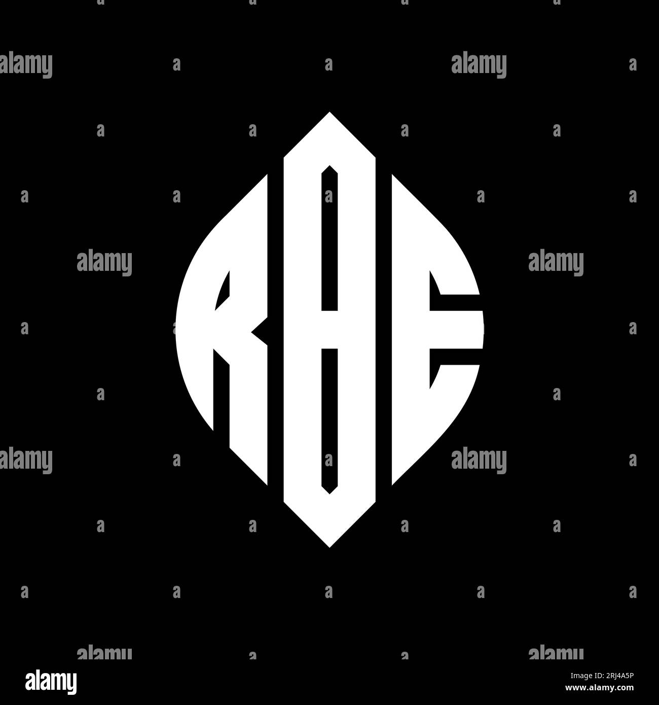 RBE circle letter logo design with circle and ellipse shape. RBE ...