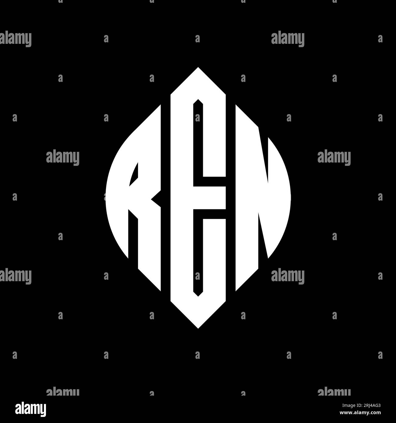 Ren logo design Stock Vector Images - Alamy