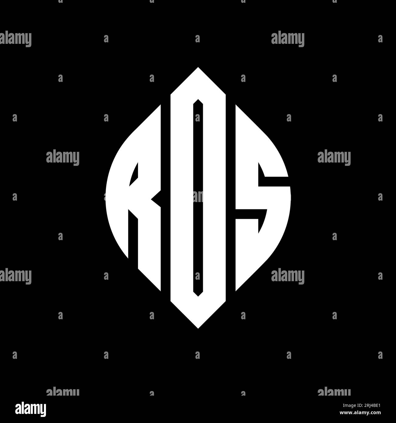 RDS circle letter logo design with circle and ellipse shape. RDS ...