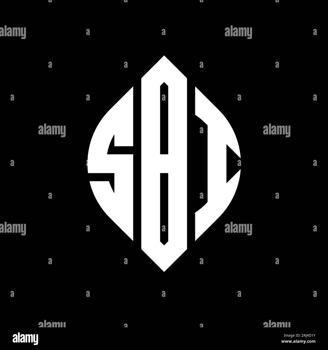 SBI circle letter logo design with circle and ellipse shape. SBI ...