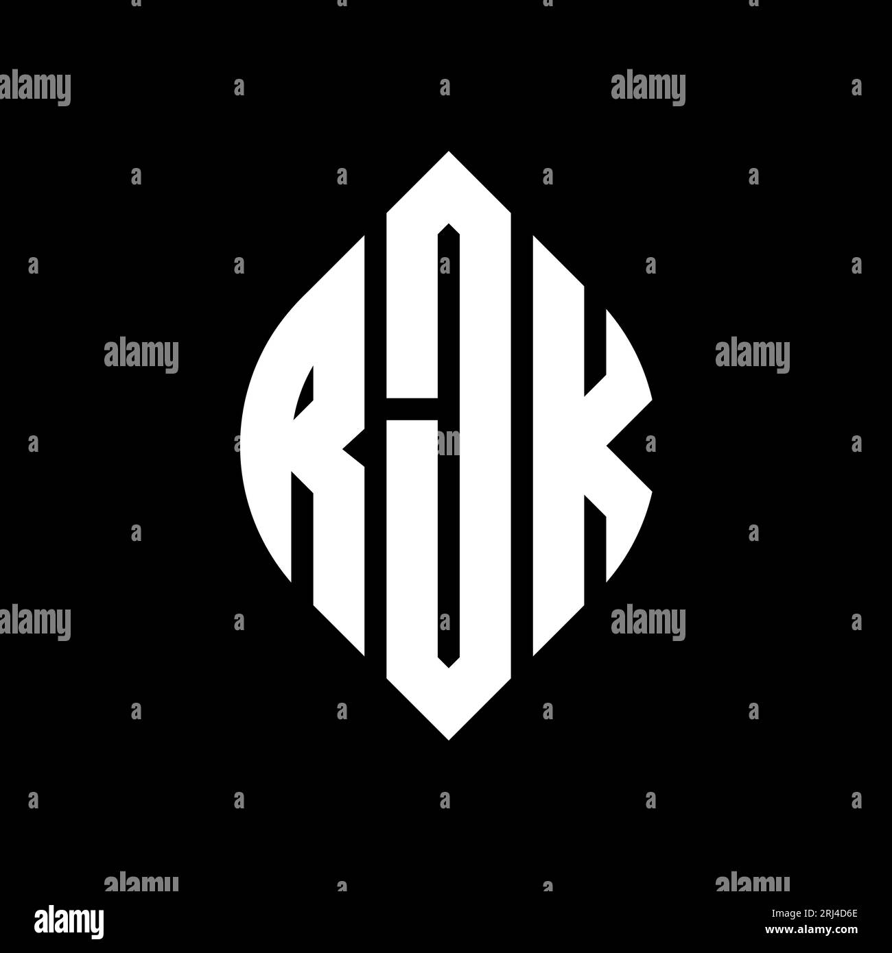 Rjk logo design Stock Vector Images - Alamy
