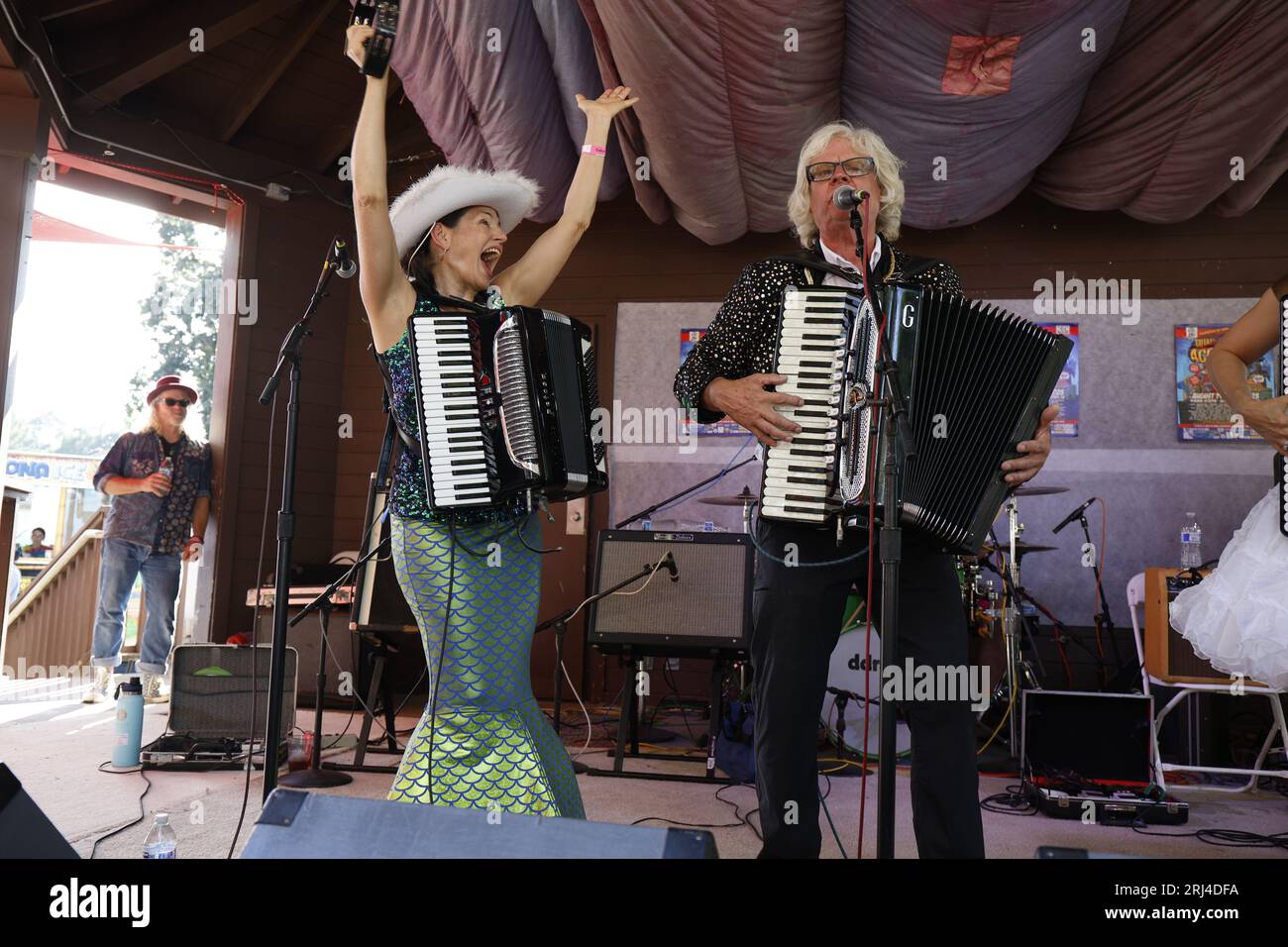 Cotati, California, USA. 20th Aug, 2023. “Those Darn Accordions” light ...