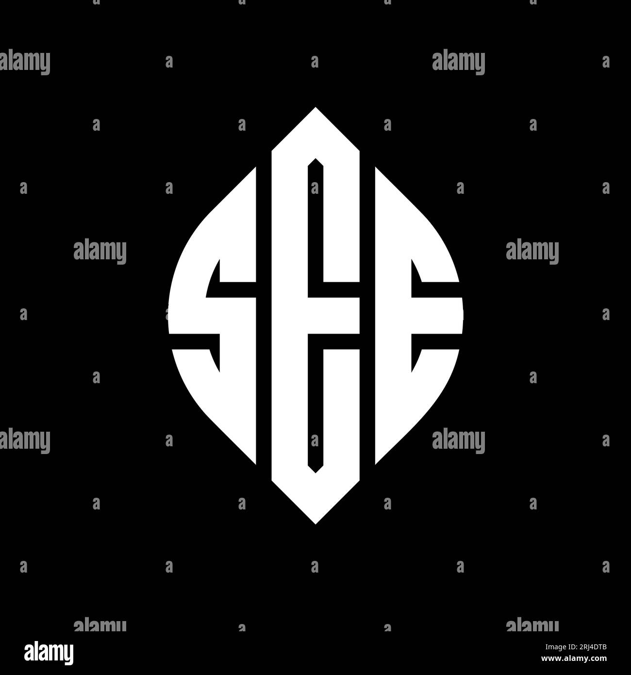 SEE circle letter logo design with circle and ellipse shape. SEE ...