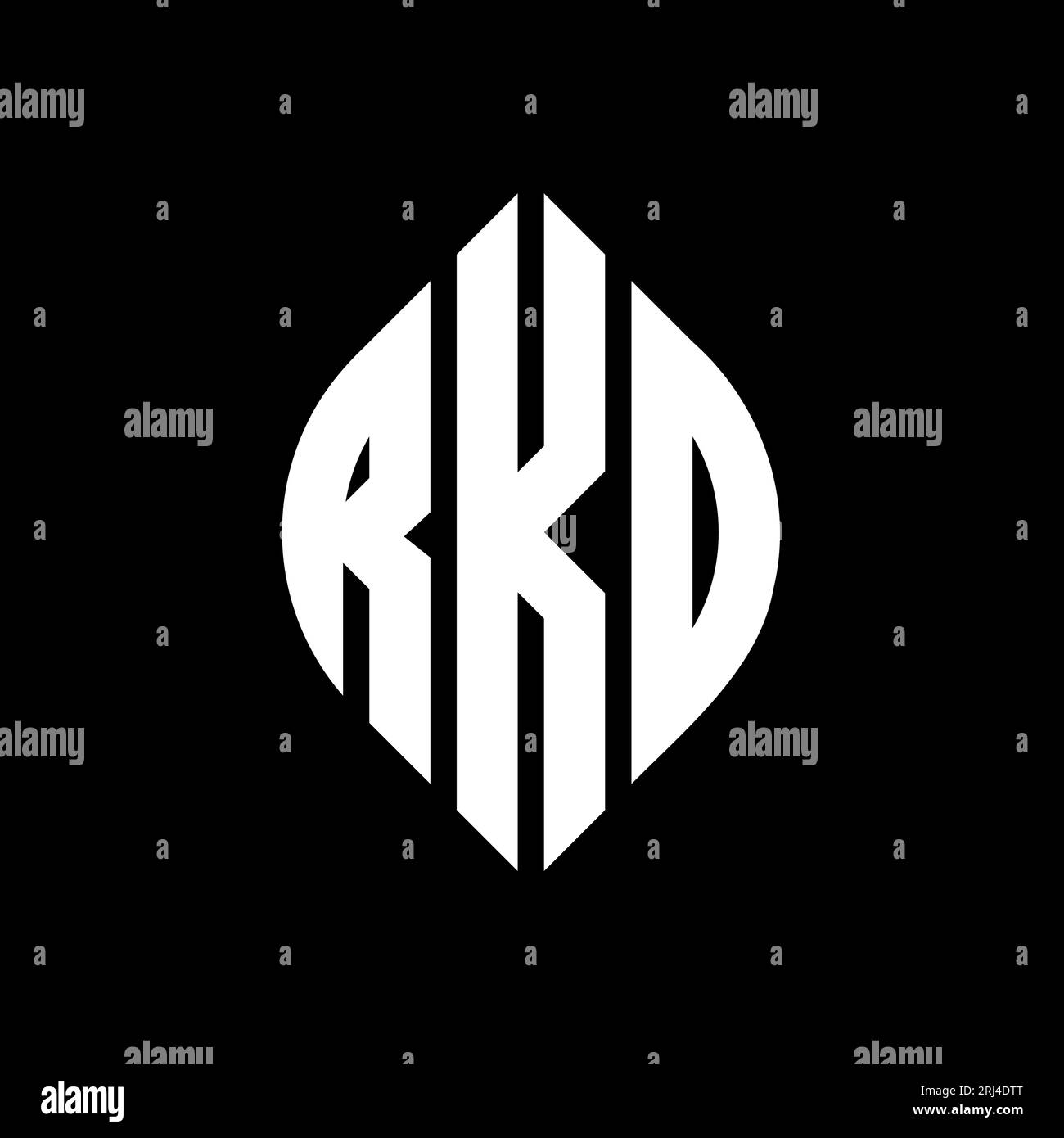 RKO circle letter logo design with circle and ellipse shape. RKO ...