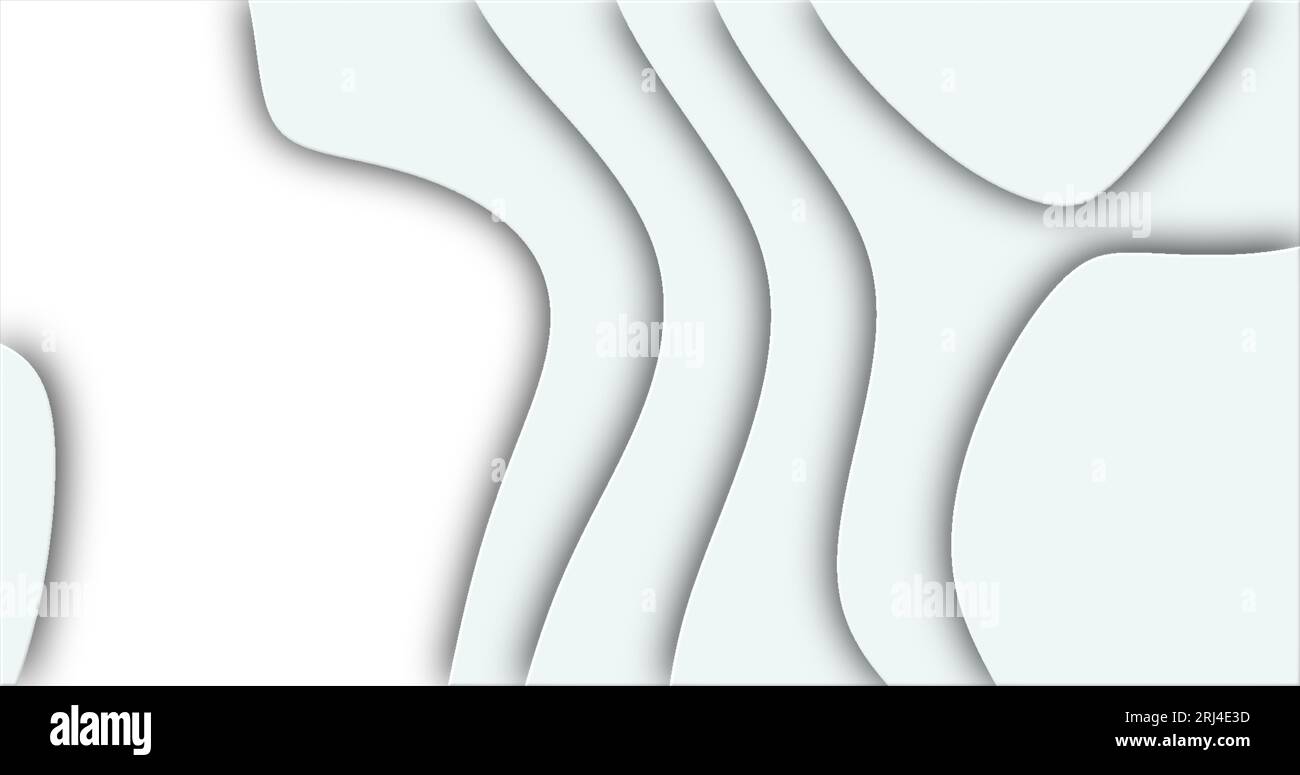 White cut curve abstract background pattern of lines and waves Stock ...