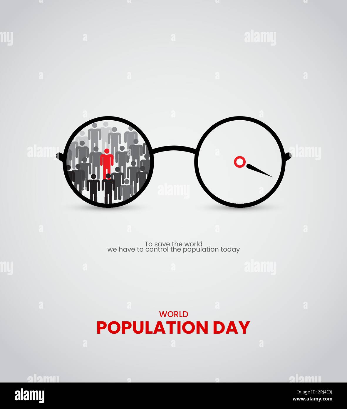 World Population Day, creative concept design for banner, poster, and 3D illustration Stock ...