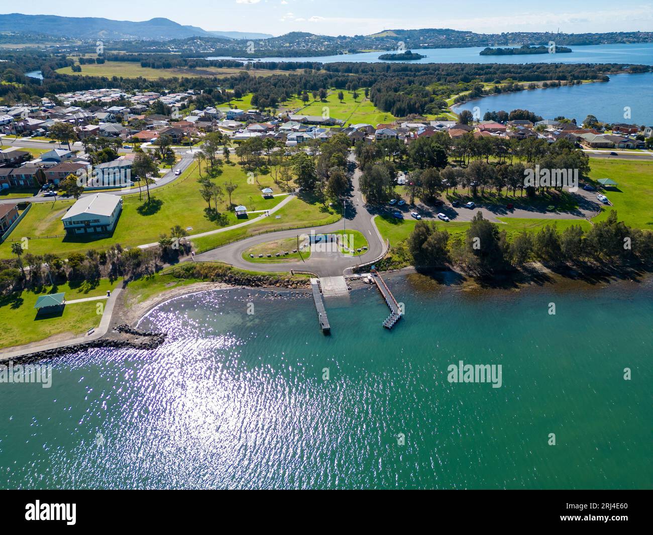 Kanahooka Park Boat Ramp Stock Photo - Alamy