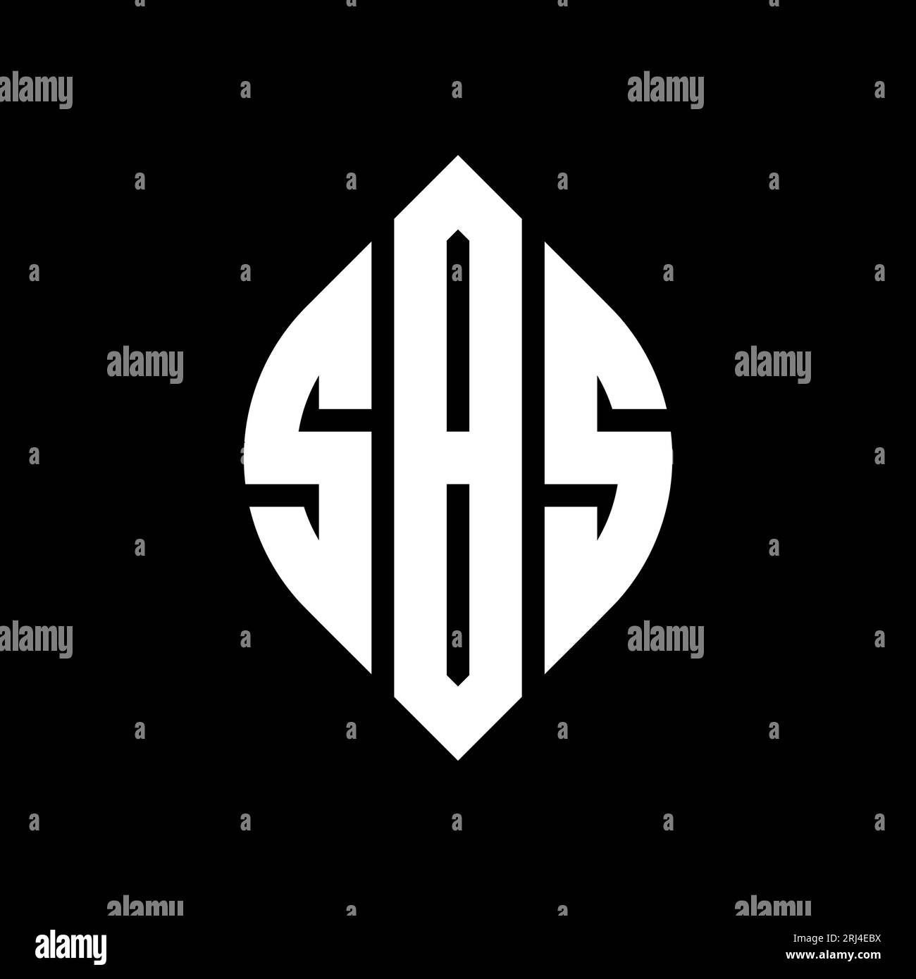 SBS circle letter logo design with circle and ellipse shape. SBS ...