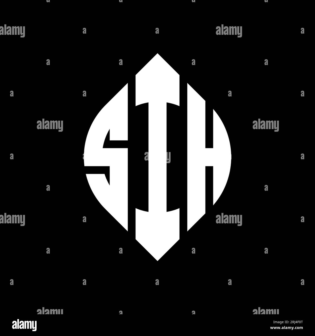 Sih logo design Black and White Stock Photos & Images - Alamy