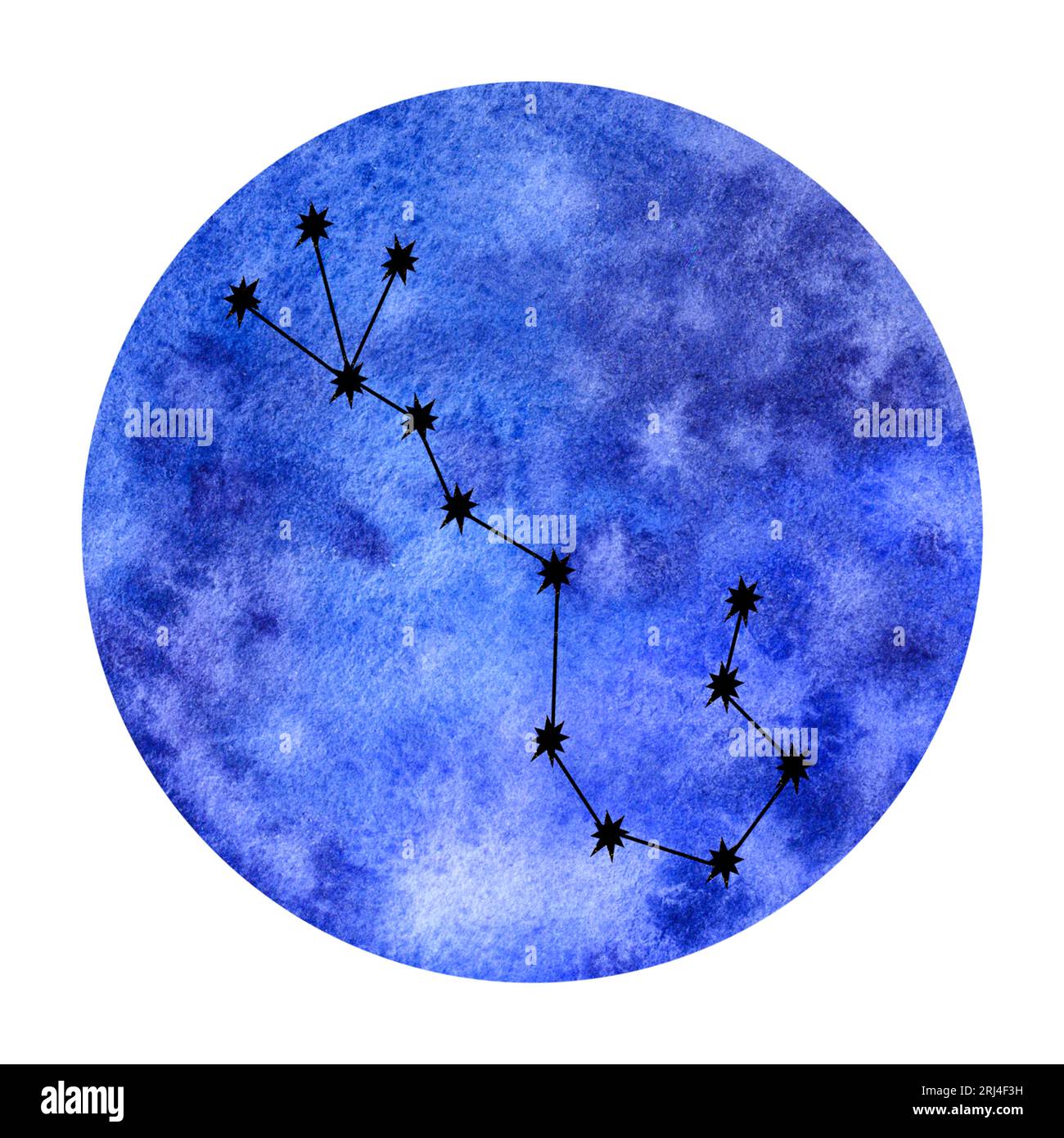 Astrological water elements zodiac signs. Horoscope icons set: cancer ...