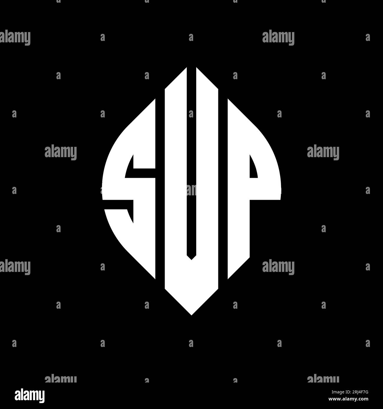 SVP circle letter logo design with circle and ellipse shape. SVP ...