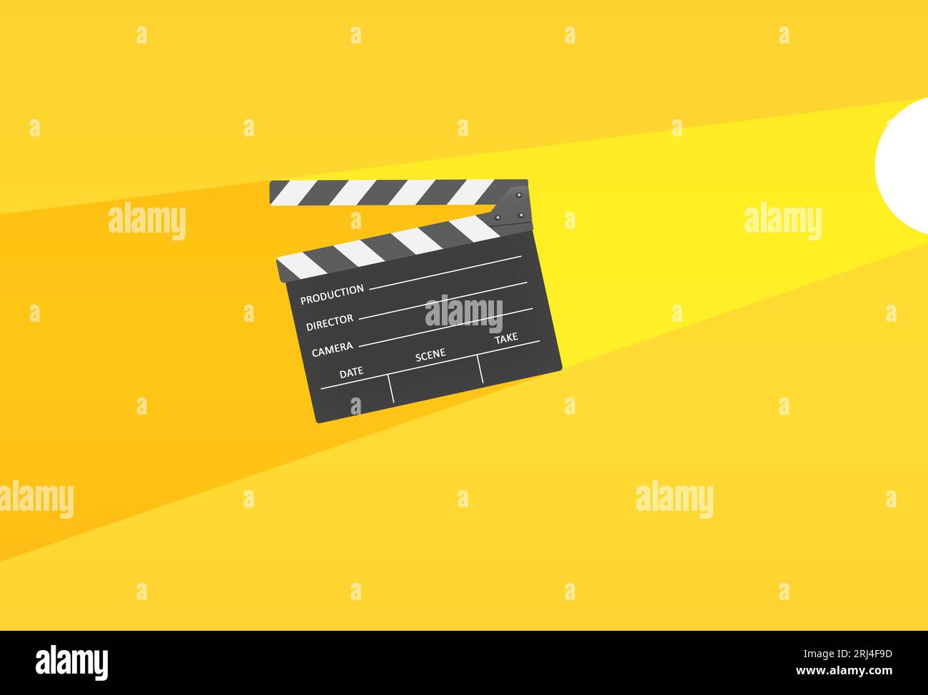 Movie time. Movies flat design arts with side shadow. Cinema poster ...