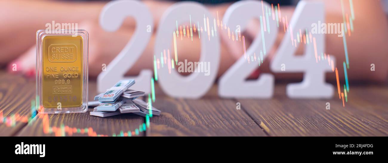 The idea of investing money in 2024, girl chooses gold as capital is ...