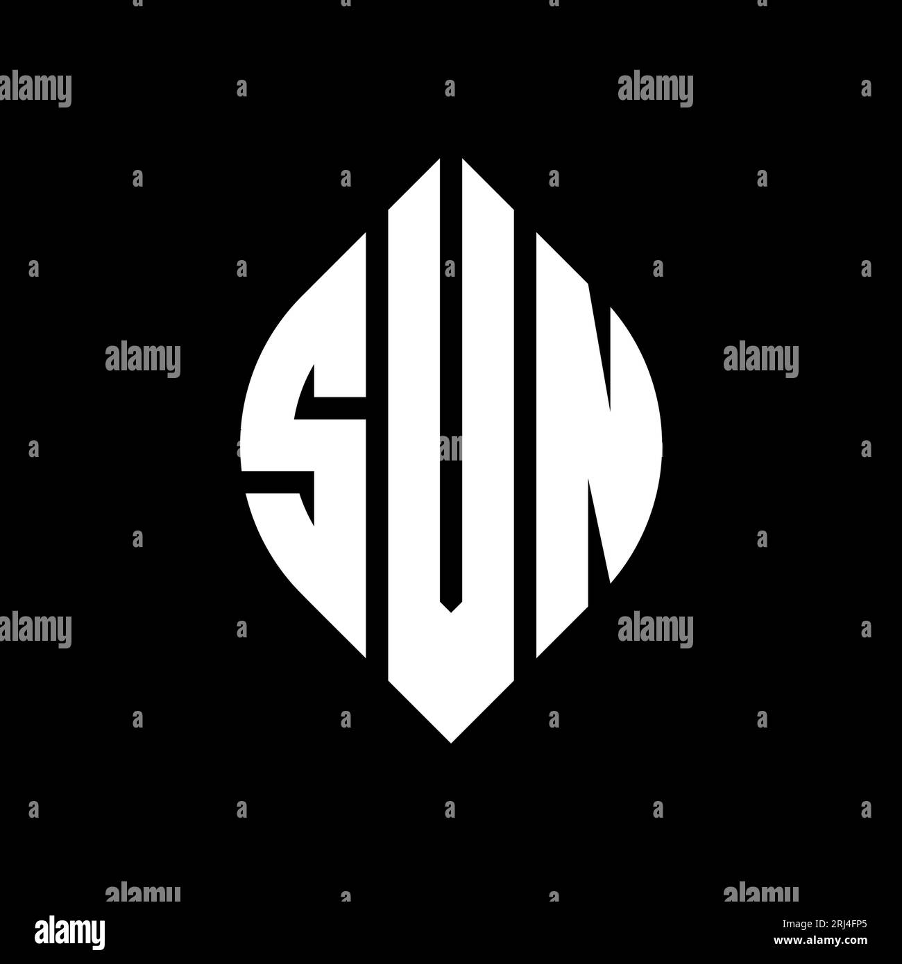 SVN circle letter logo design with circle and ellipse shape. SVN ...