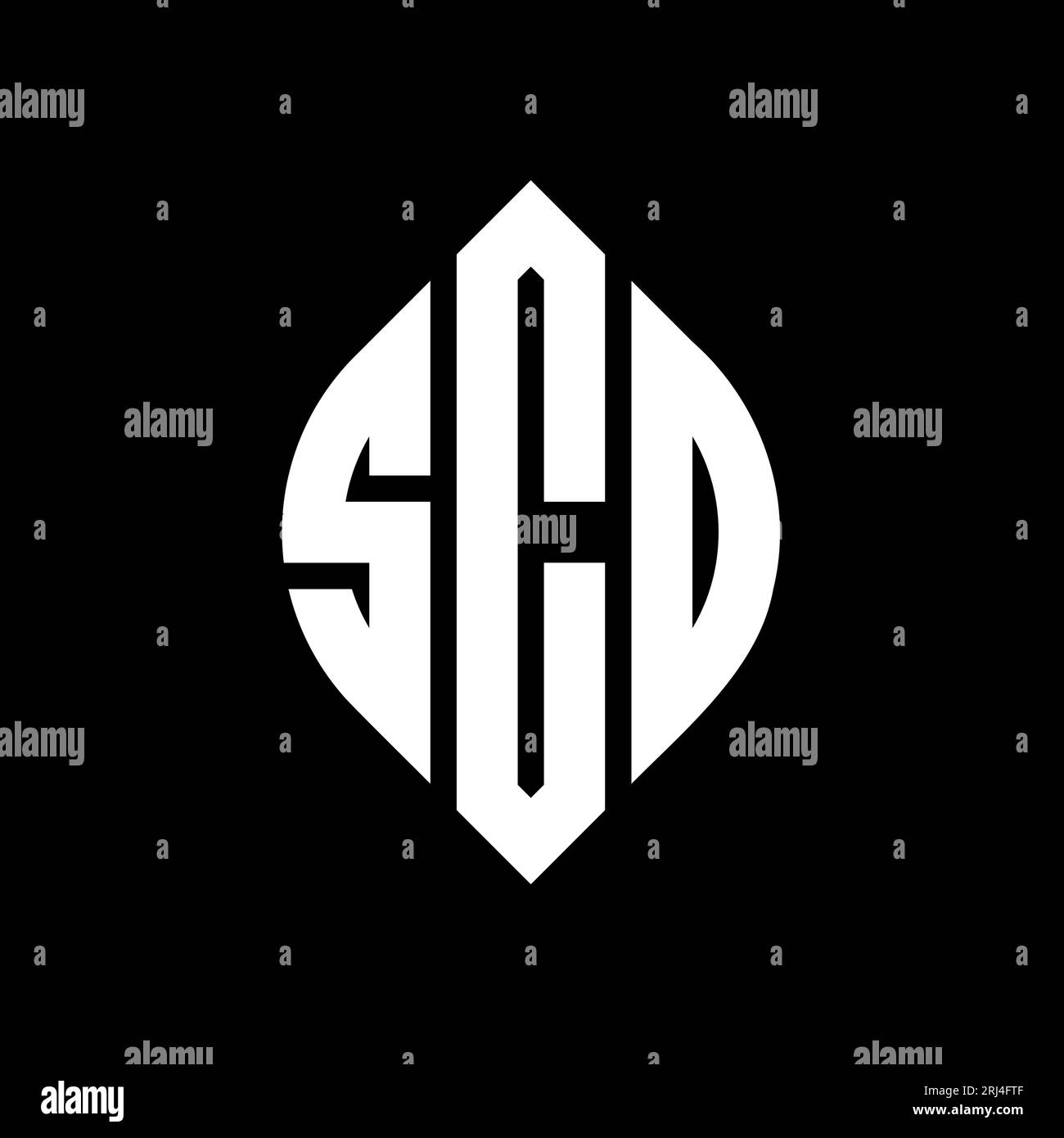 SCO circle letter logo design with circle and ellipse shape. SCO ...