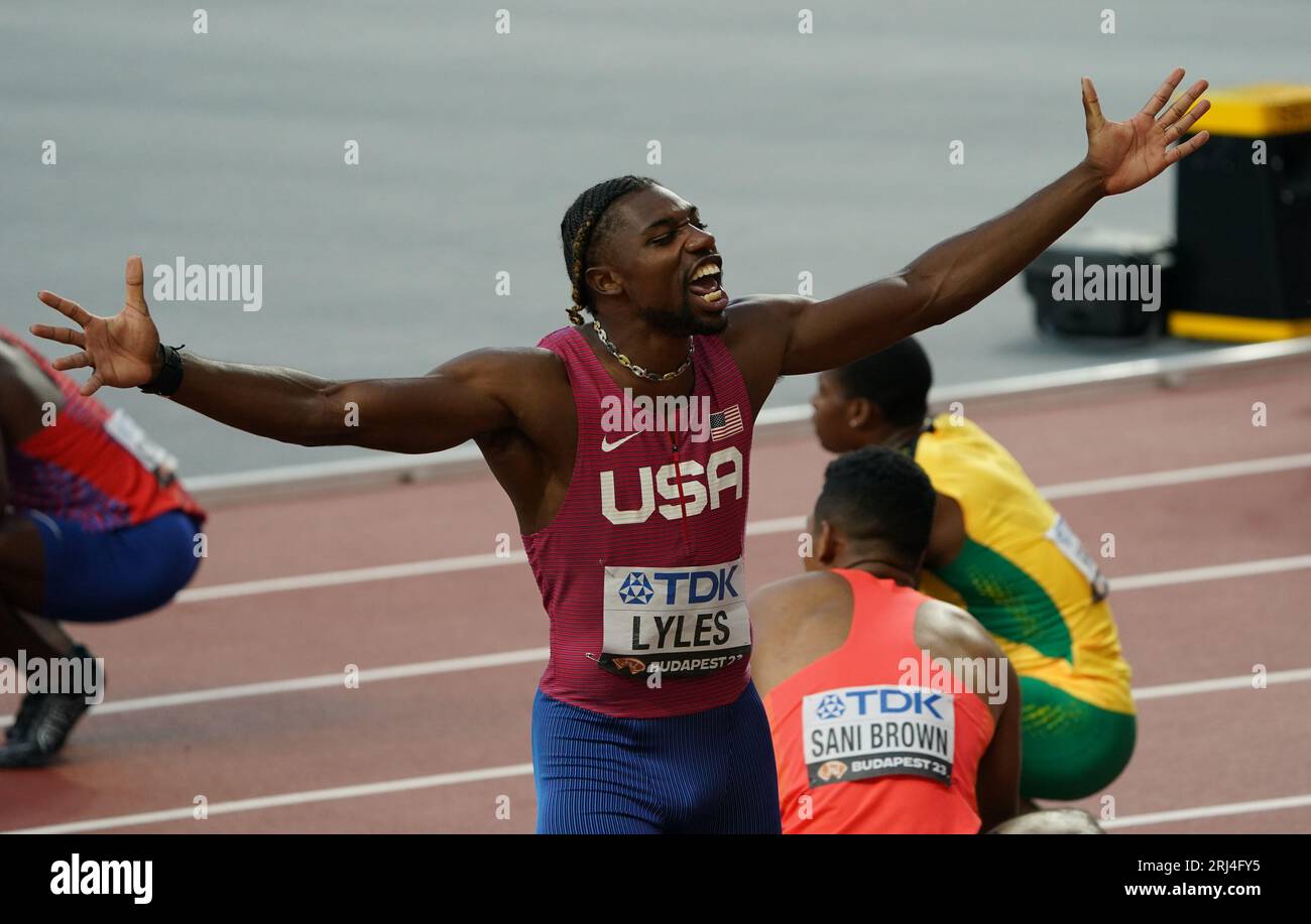 Budapest, Hungary. 20th Aug, 2023. Athletics: World Championship, 100 m ...