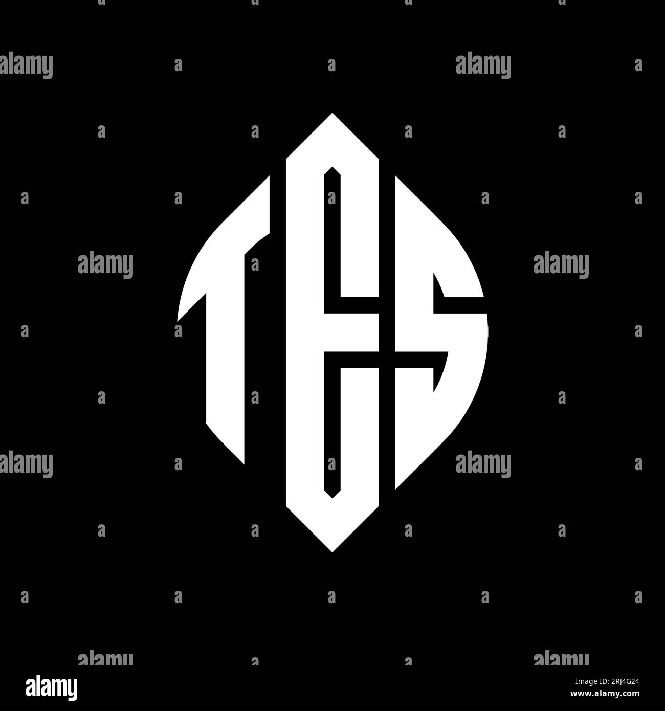 TES circle letter logo design with circle and ellipse shape. TES ...
